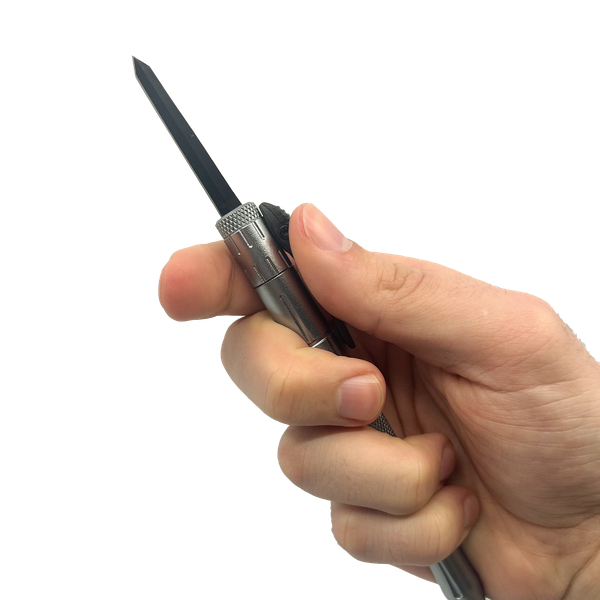 Automatic OTF Pen Knife for the Office and Personal Protection Silver ...