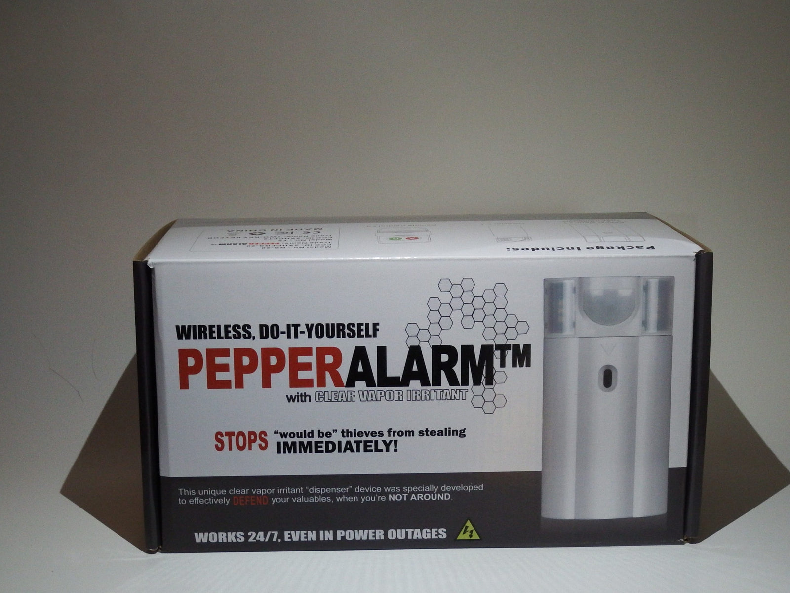 Pepper Alarm Single Unit Home and Business Security Spray Protection