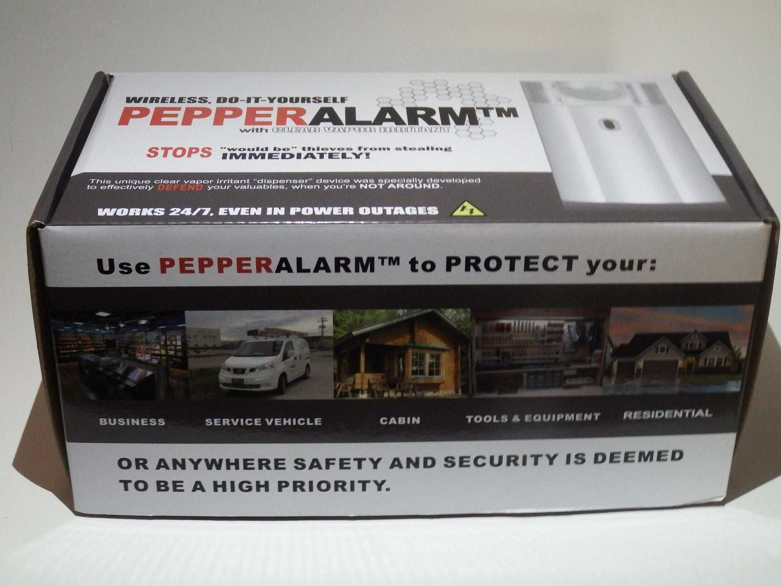 Pepper Alarm Single Unit Home and Business Security Spray Protection ...