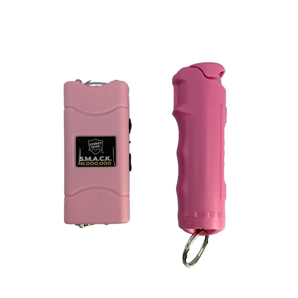 Self-Defense Stun Gun and Gel Pepper Spray Keychain Bundle for Safety ...