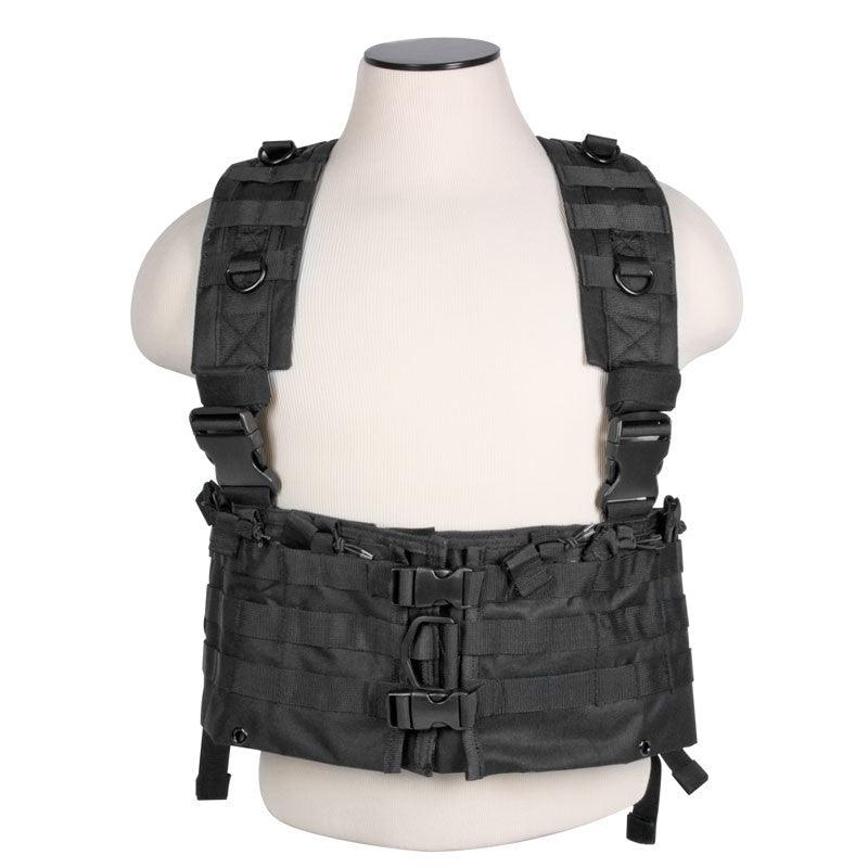 AR Chest Rig - Black includes Double AR Magazine Pouches Bungee Retent ...