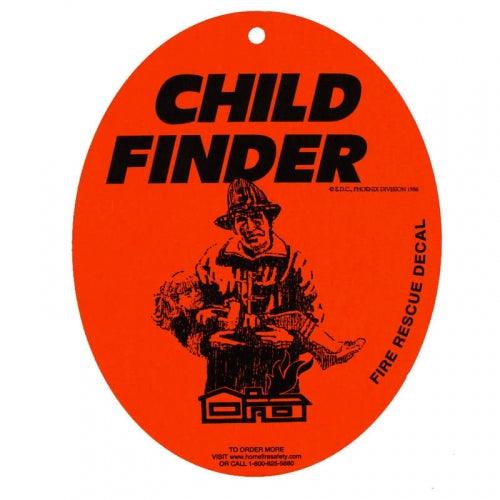 Home Safety the Child Finder Fire Rescue Decal with Suction Cup