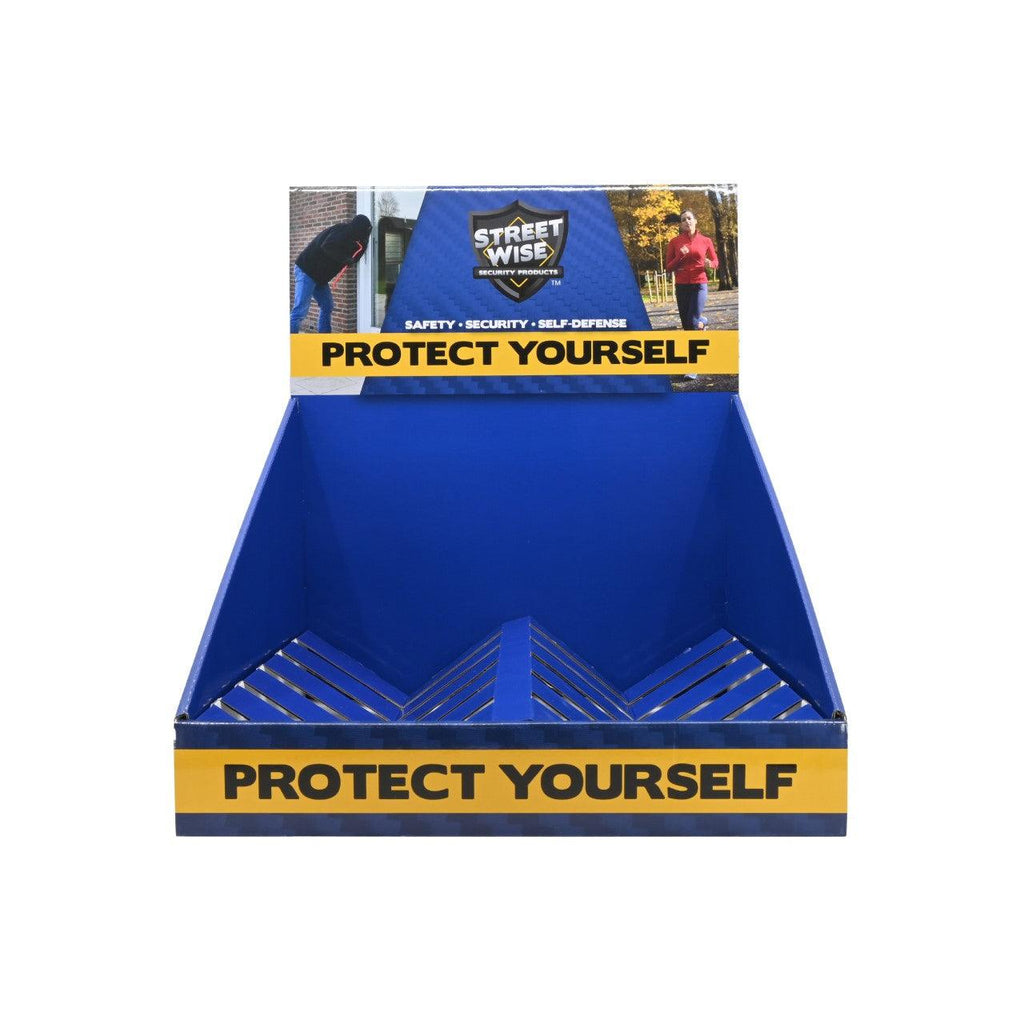 10 1/2 oz Streetwise Black Hard-Case 18% Pepper Spray Counter Display ...