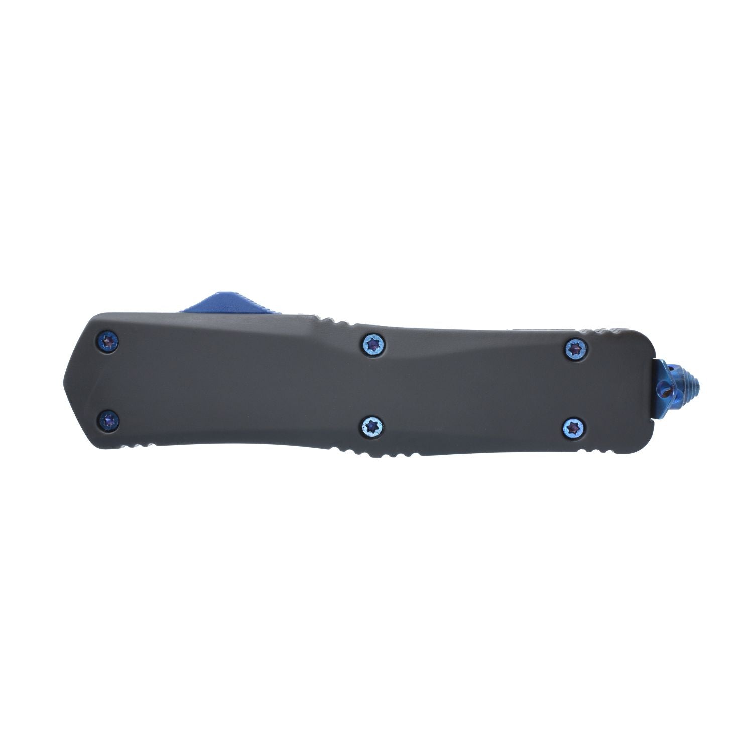 Double Edge Damascus Automatic Spring Assist OTF Knife with Belt Clip ...