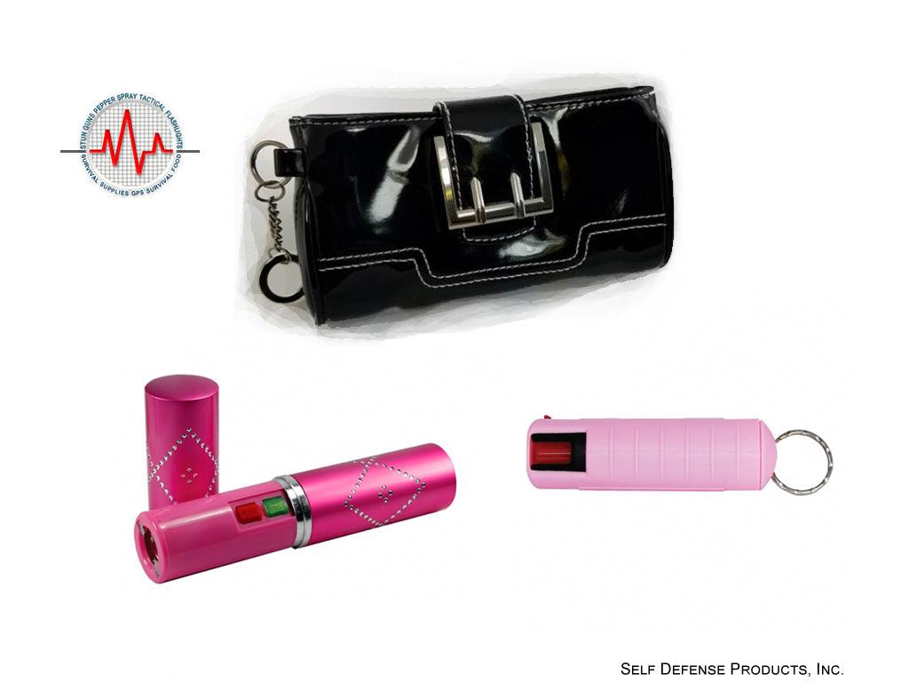 Women's Purse Wallet Pink Self Defense Package Exclusive Sold Only Here
