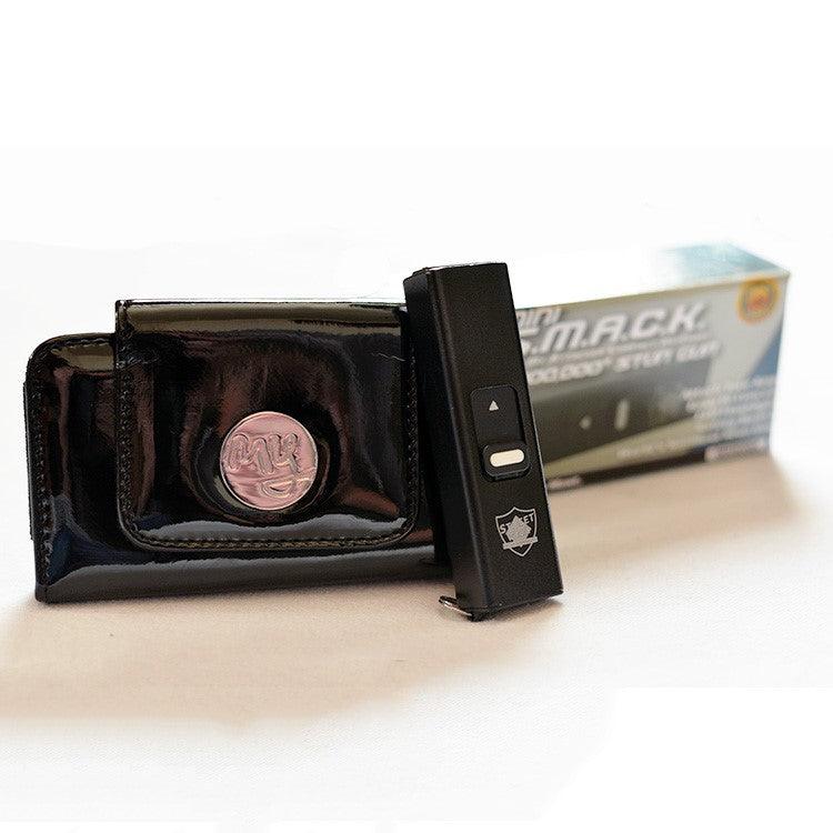 Self Defense Women Mini Black Smack Stun Gun with Stylish Purse Wallet