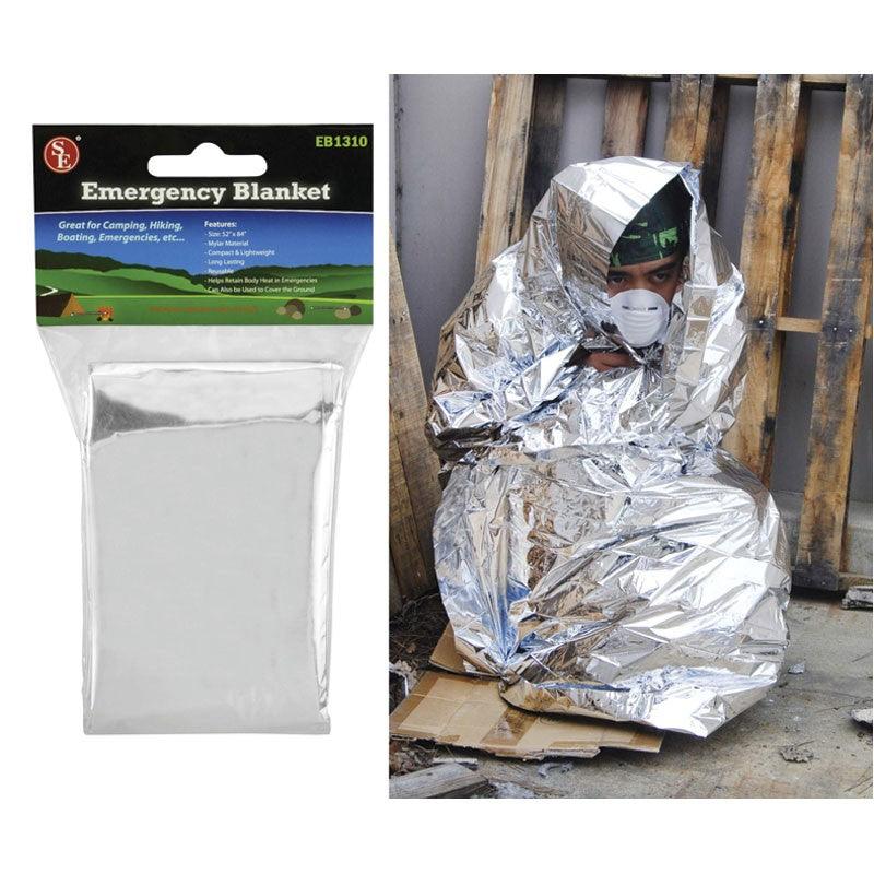 Mylar Emergency Sleeping Blanket Personal Safety Gear Survival Kits ...