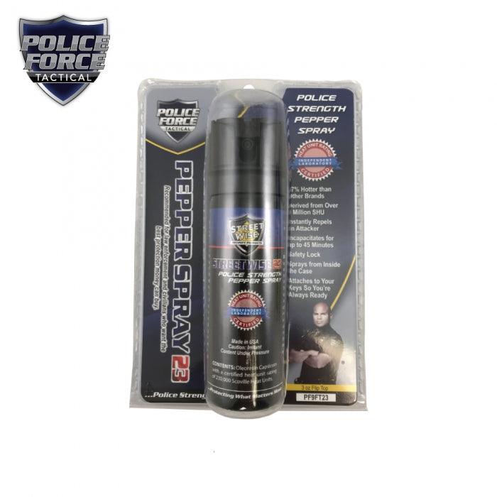 Police Force Pepper Spray 3 oz Flip Top Safety Lock Easy to Use – SDP Inc
