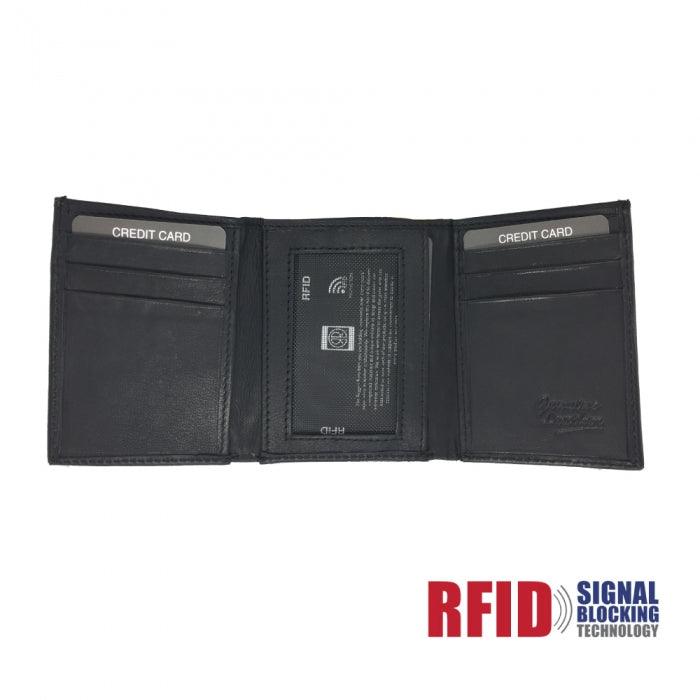 Leather Wallet Trifold w/ RFID Protection – SDP Inc