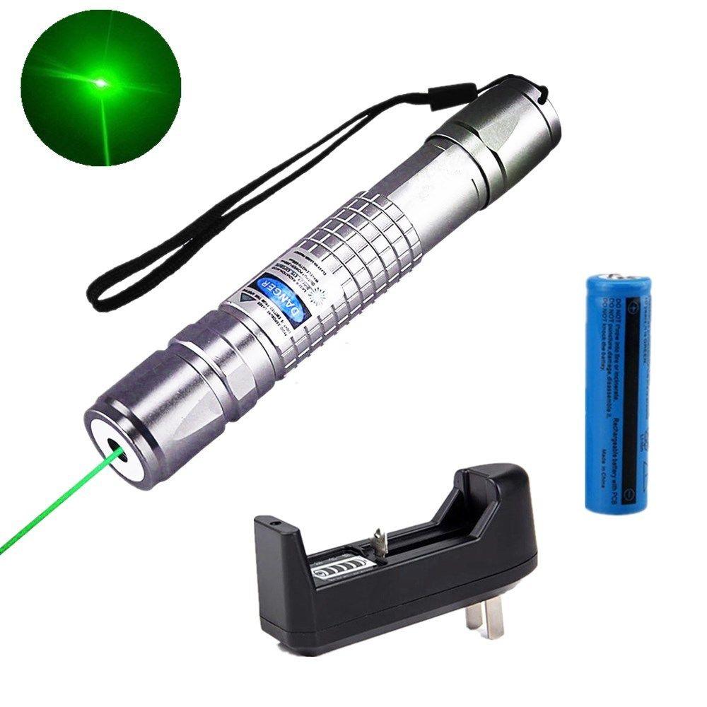 High Power Silver Laser Pointer Hobbies and Office Presentations
