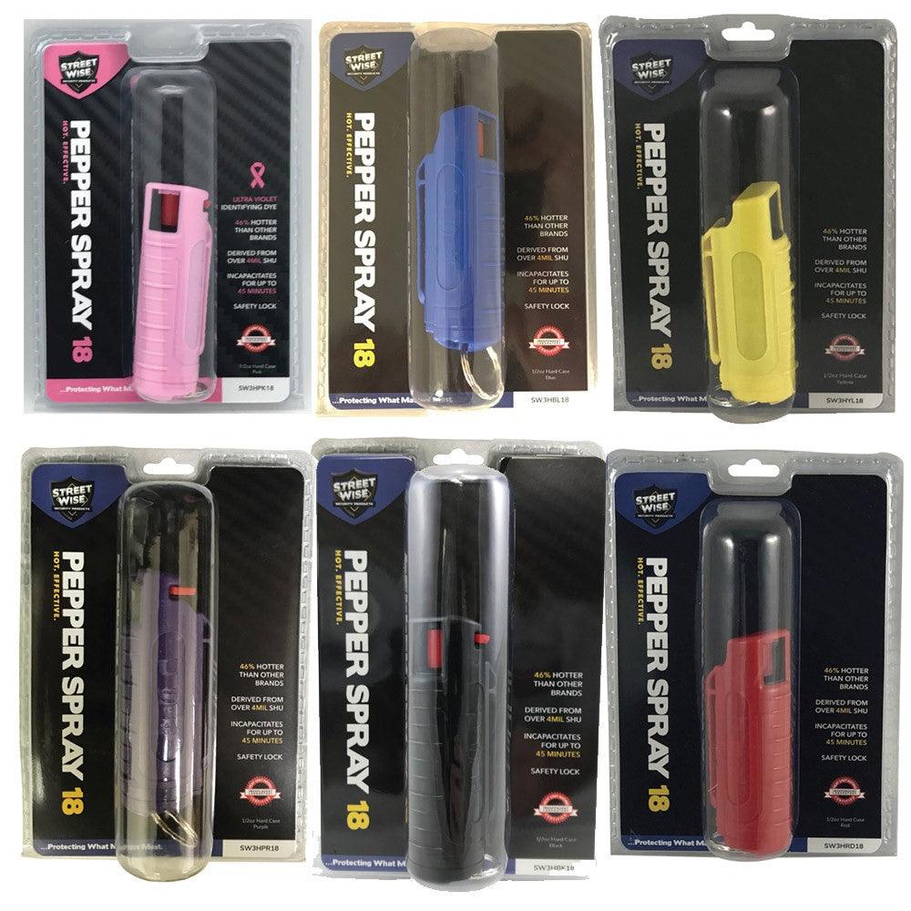125 Units Mix Color Pepper Sprays with Key-Chain with Discount Pricing