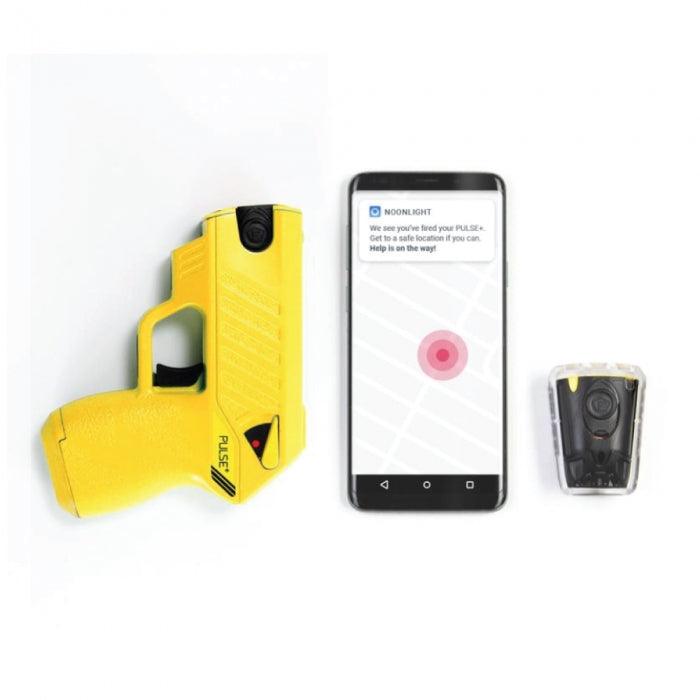 TASER Yellow Pulse Plus Noonlight Emergency Response App for Smart Phone